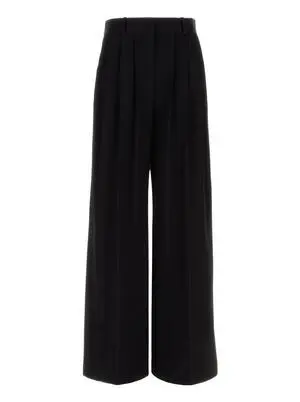 THE ROW Daniela Tailored Wide-leg Pants - Black