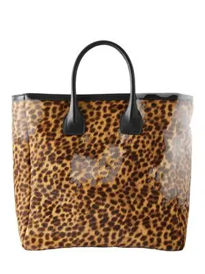 NILI LOTAN Animal-print Calf Hair Tote - Brown