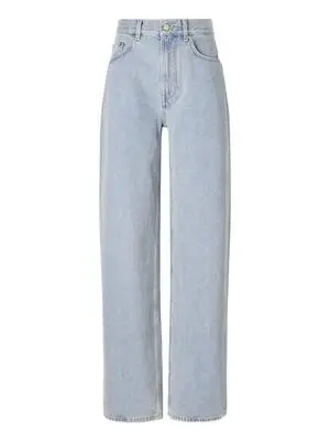LOULOU DE SAISON LouLou De Saison High Waist Straight Leg Jeans