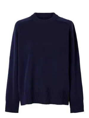 Loulou De Saison Crew Neck Fine Knit Pullover - Black