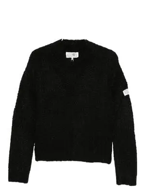 MAISON MARGIELA Long Sleeve Crewneck Jumper - Black