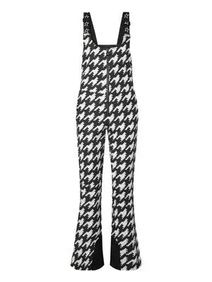 Perfect Moment Jg Houndstooth Ski Salopettes - Black