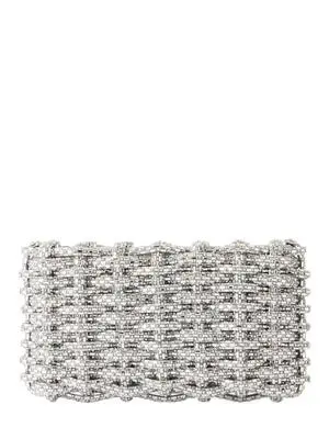 SIMKHAI Morgan Woven Clutch Bag