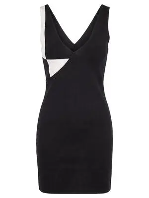Versace V-neck Dress - Black