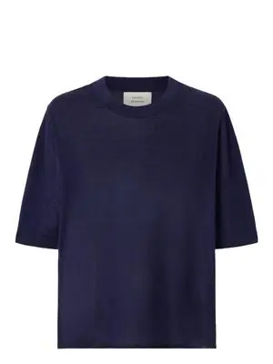 LOULOU DE SAISON LouLou De Saison Dark Blue Knit Top