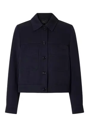 NILI LOTAN Nili Lotan Cropped Trucker Jacket