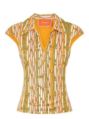 LA DOUBLEJ Sleeveless Stretch Polo