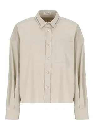 BRUNELLO CUCINELLI Brunello Cucinelli Monili Chain Button-Up Shirt