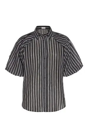 BRUNELLO CUCINELLI Brunello Cucinelli Striped Detailed Blouse