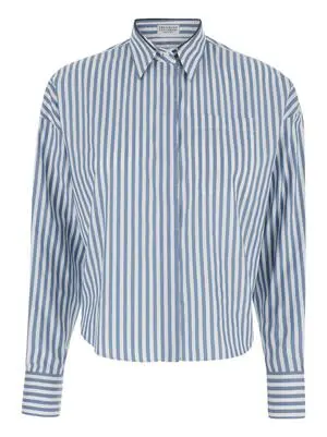 BRUNELLO CUCINELLI Brunello Cucinelli Stripe Detailed Buttoned Shirt