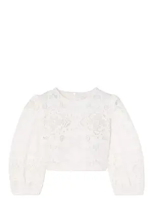 BORGO DE NOR Borgo De Nor Embroidered Cropped Top