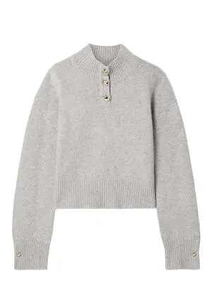 BRANDON MAXWELL Brandon Maxwell The Rowe Cropped Recycled-Cashmere Sweater