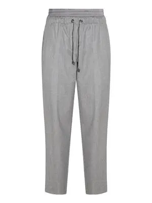 Brunello Cucinelli Tapered Leg Trousers - Gray