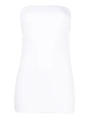 Brunello Cucinelli Strapless Jersey Bandeau Top - White