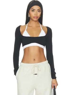 Free People X Good Karma Ultra Crop Top - Black