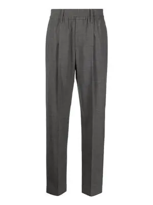 Brunello Cucinelli High-waist Tapered Trousers - Black