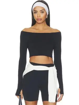 FREE PEOPLE Free People X FP Movement High Plank Off-the-Shoulder Layer Top