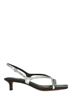 Vince Posie Metallic Slingback Sandal - Silver