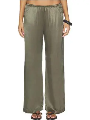 BOBI Wide Leg Pants In Sage - Troops
