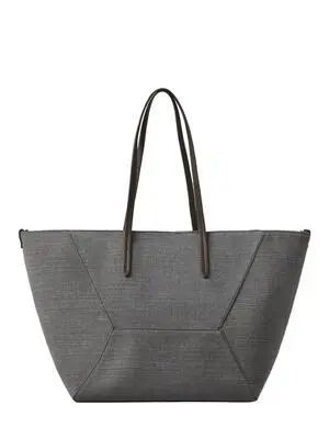Brunello Cucinelli Monili-detailed Top Handle Bag - Black