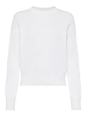 Brunello Cucinelli Crewneck Knitted Jumper - White