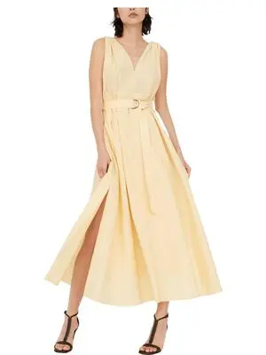 BRUNELLO CUCINELLI Brunello Cucinelli Sleeveless Belted Midi Dress