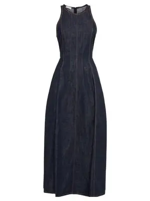 BRUNELLO CUCINELLI Brunello Cucinelli Sleeveless Denim Long Dress