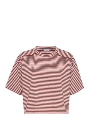 BRUNELLO CUCINELLI Brunello Cucinelli Striped Crewneck T-Shirt