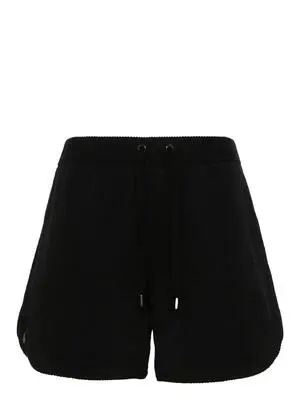 Brunello Cucinelli Fisherman's Knit Cotton Shorts - Black