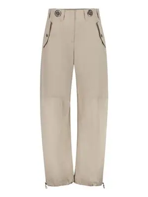 BRUNELLO CUCINELLI Brunello Cucinelli Wide Leg Drawstring Hem Casual Pants