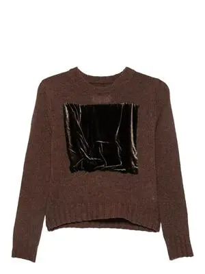 MAISON MARGIELA Maison Margiela Velvet Patchwork Sweater