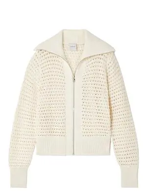 VARLEY Varley Zip-Up Loose Knit Sweater