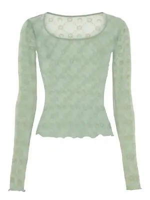 MARINE SERRE Moonogram T-shirt - Gray
