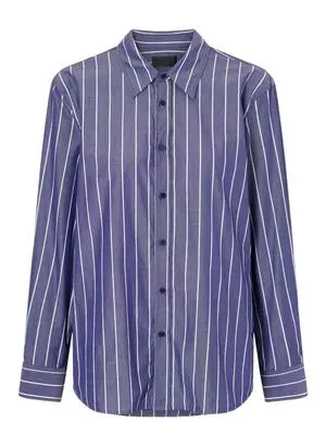 NILI LOTAN Nili Lotan Vertical Stripe Long Sleeve Shirt