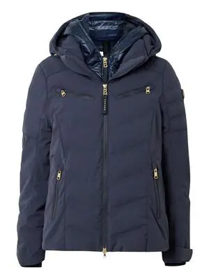Bogner Kea Hooded Layered Padded Quilted Shell Ski Jacket - Black