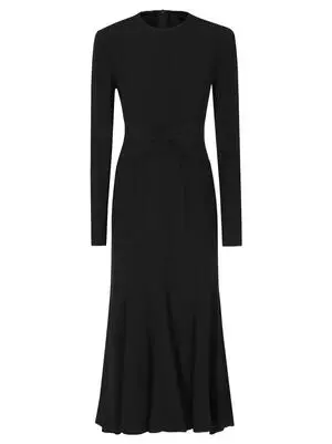 Alberta Ferretti Long-sleeved Dress - Black
