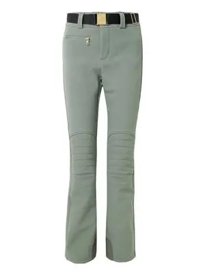 Bogner Bogner Madei Belted Stretch-Shell Straight-Leg Ski Pants Gray