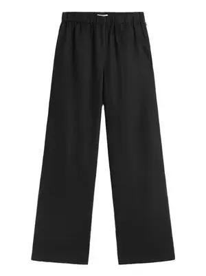 ECOALF Drawstring Wide-leg Trousers - Black