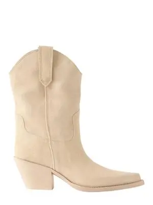 PARIS TEXAS Paris Texas Classic Stitched Knee-High Suede Boots