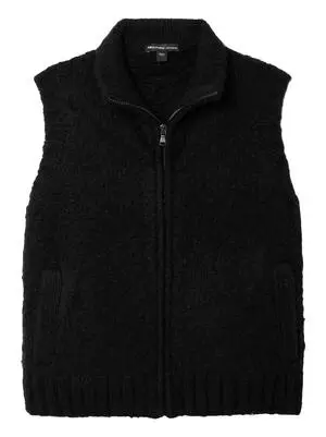 JAMES PERSE Merino Wool-blend Vest - Black