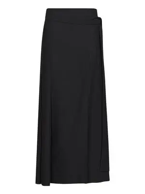 Studio Nicholson Wrap Pleated Skirt - Black