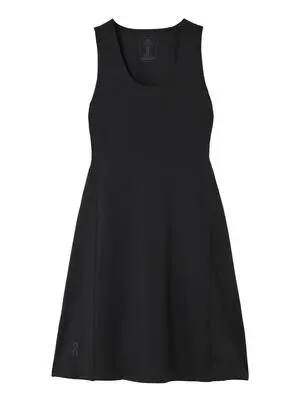 On Studio Cutout Paneled Stretch-jersey Mini Dress - Black