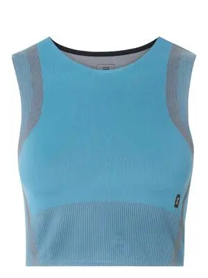 On Studio Cropped Ribbed Stretch Tank - Blue