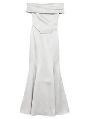 Solace Off-the-shoulder Draped Tube Dress - No