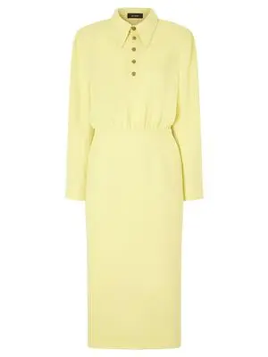 WILLY CHAVARRIA Wool Midi Dress - Yellow