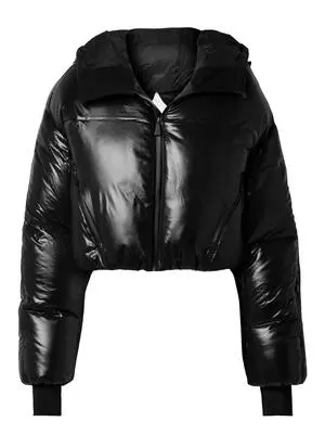 AZTECH MOUNTAIN Daisy Nuke Cropped Quilted Glossed-shell Down Jacket