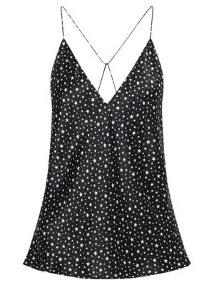 NILI LOTAN Star-pattern Slip Mini Dress