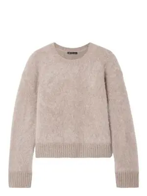 JAMES PERSE Brushed-cashmere Relaxed-fit Sweater - No