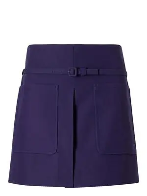 COURREGES Courrèges Belted Cotton-Canvas Mini Skirt No