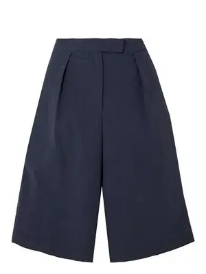 CONNER IVES Pleated Woven Culottes - Black
